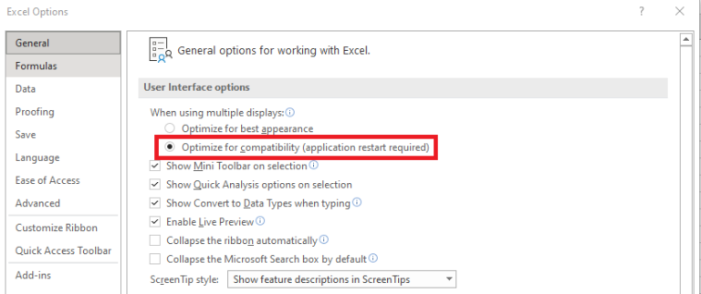 Office 365 Display Settings Informxl