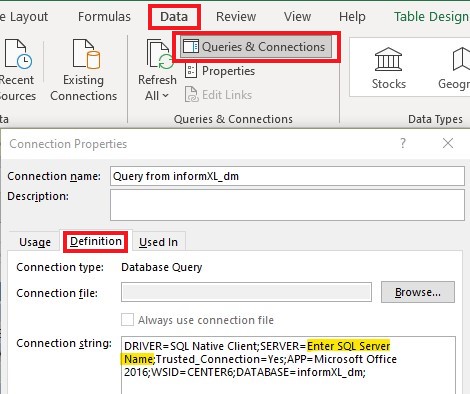 How can I reconfigure my reports built off the Datamart after a server ...
