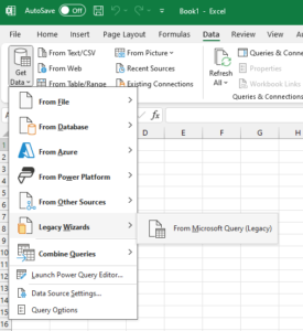 How to add Microsoft Query to Excel Data Connections? | InformXL